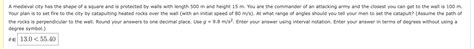 solved example 6 a projectile is fired with muzzle speed 210