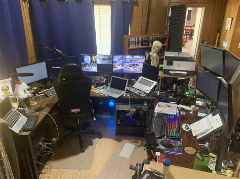 My Updated Home Lab Setupplease Excuse The Messy Desk R Homelab
