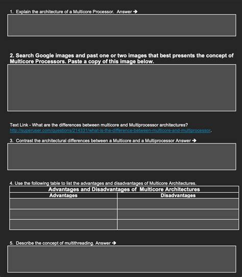 1 Explain The Architecture Of A Multicore Processor