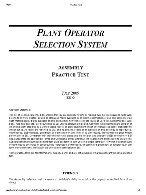 Eei Assembly Practice Test World Wide Web Technology