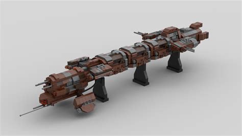 Lego Moc Wreathe Minmatar Hauler By Blockwise Rebrickable Build