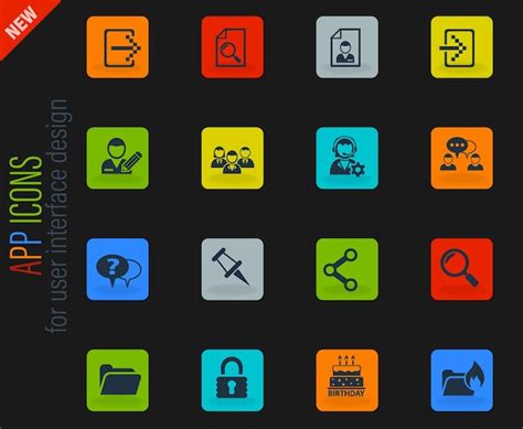 Premium Vector Forum Interface Icon Set