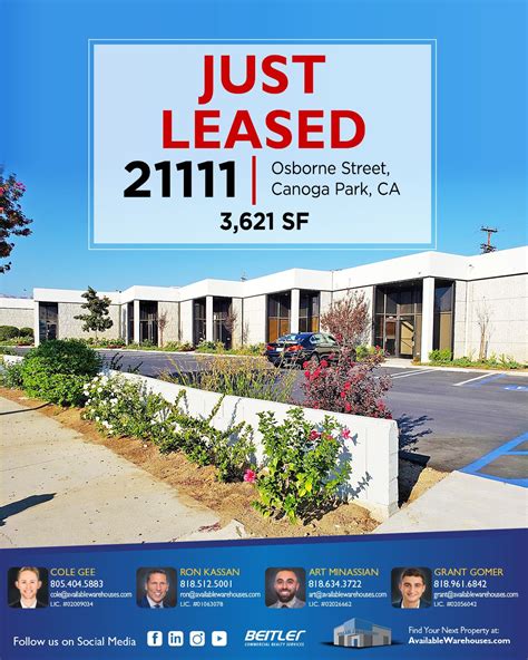 Cole Gee On Linkedin Warehouse Leased Special Thanks To Ron Kassan And Arthur Minassian For…