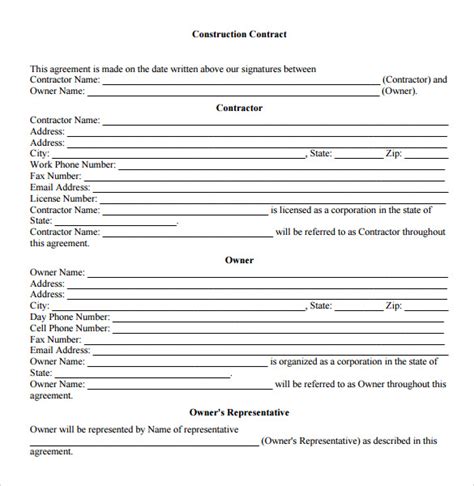 Contractor Proposals Templates