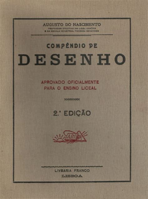 Compêndio De Desenho De Augusto Do Nascimento Manuseado