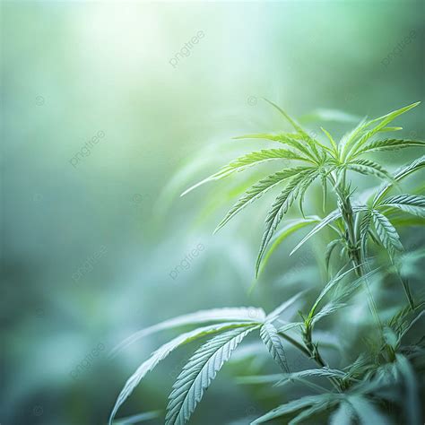Cannabis Plants In The Hyper Realistic Photography Background Cannabis