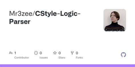 GitHub Mr Zee CStyle Logic Parser