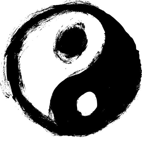 Grunge Yin Yang PNG Transparent OnlyGFX Com