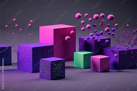 Data Abstract Concept With Clusters Particles And Objects Collected