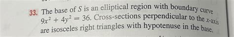 solved the base of s ﻿is an elliptical region with boundary