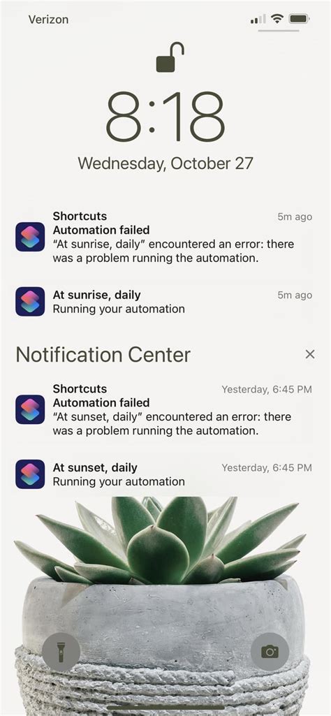 Is This An Issue With Shortcuts Or Automations Says It Fails To Run But Does Actually Run R