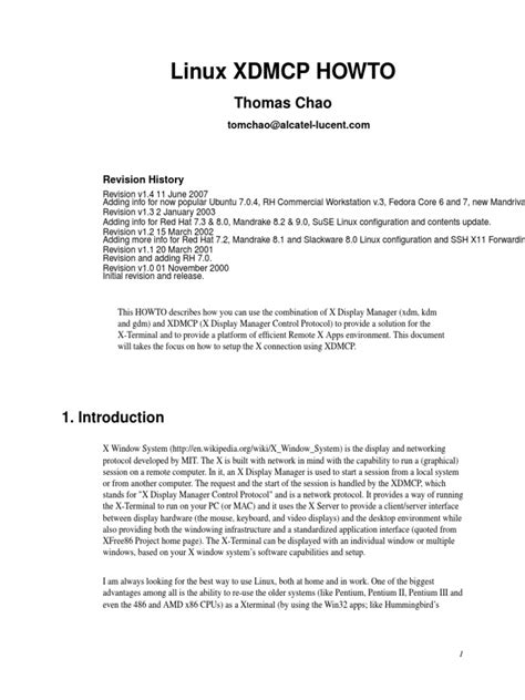 linux xdmcp howto thomas chao pdf secure shell firewall computing
