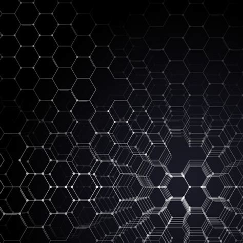 Abstract Hexagonal Structure Molecule Made Vector Image