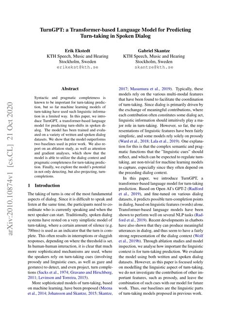 pdf turngpt a transformer based language model for predicting turn