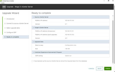 Vsphere8 Vcenter Server Upgrade 67 To 80 Baking Clouds Ltd