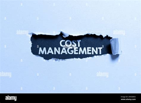 Conceptual Caption Cost Management Business Overview Process Of Planning And Controlling The
