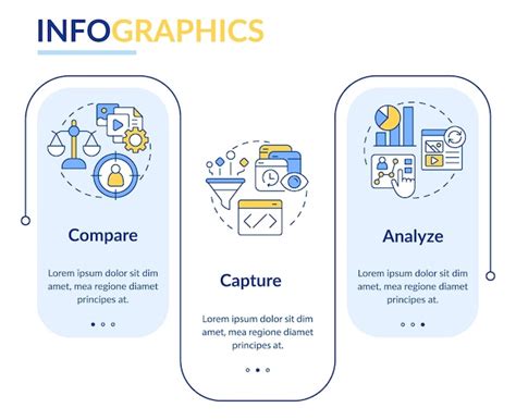 premium vector marketing analytics rectangle infographic template