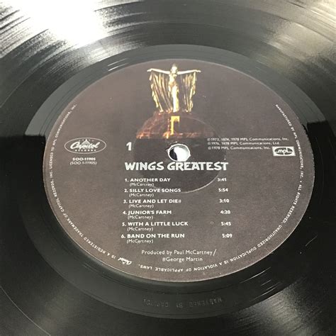 Wings Greatest Vintage 1978 Vinyl Lp Capitol Records Soo 11905 W