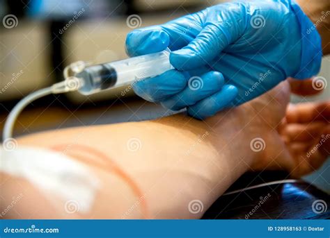 Intravenous Injection Stock Image Image Of Blood Equipment