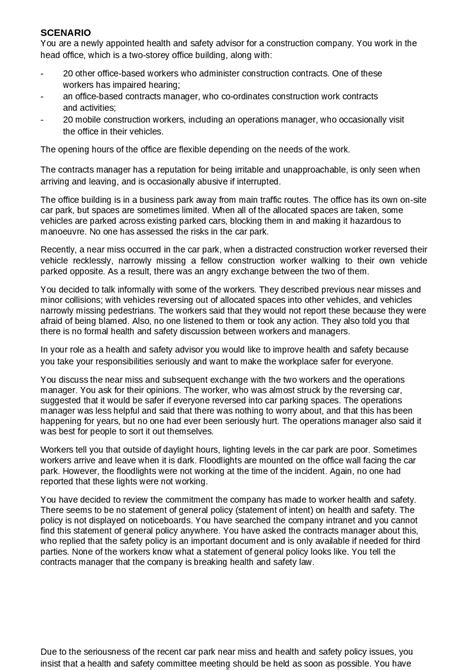 Risk Assessment Report Of Nebosh Schemes And Mind Maps Environmental