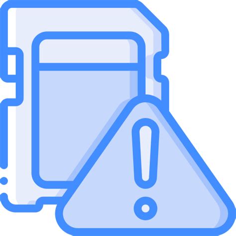 Memory Card Basic Miscellany Blue Icon