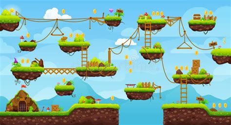 Game Level Map Ui Stock Illustrations 187 Game Level Map Ui Stock