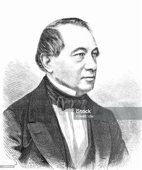 구스타프 칼 오토 폰 스트루엔제 프로이센 공무원이자 작가이기도 한 구스타프 Vom See 1860 1869 년에 대한 스톡 벡터