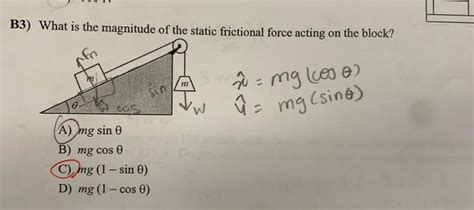 Solved 3 What Is The Magnitude Of The Static Frictional