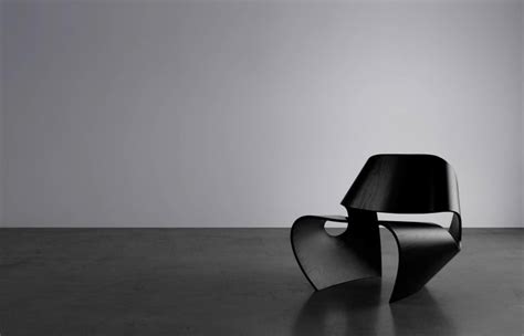 Cowrie Ebonised Ash Veneered Bent Plywood Lounge Chair By Made In