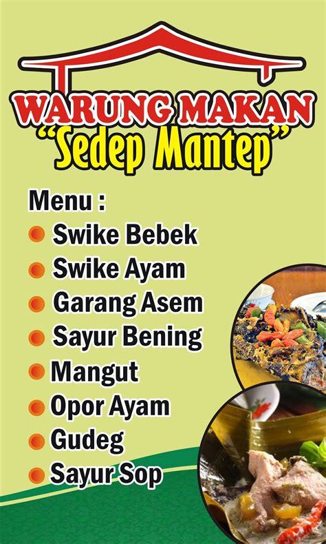 Contoh Banner Warung Makan Rumah Makan Design Banner Pamflete