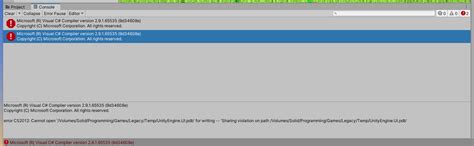 Cannot Open Sharing Violation On Path Unity Engine Unity Discussions