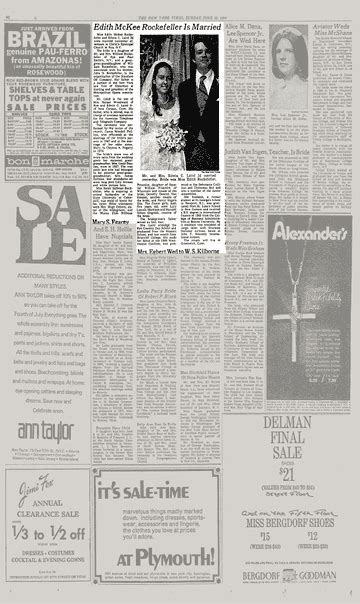 Edith Mckee Rockefeller Is Married The New York Times