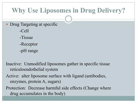 Liposomal Drug Delivery System Pptx