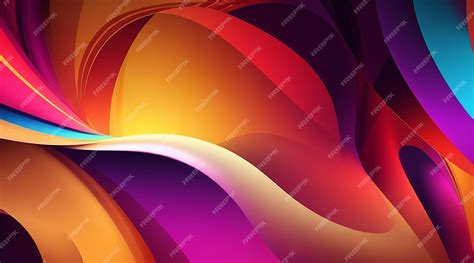 Premium Ai Image Multicolored Futuristic Wave Pattern In Digitally