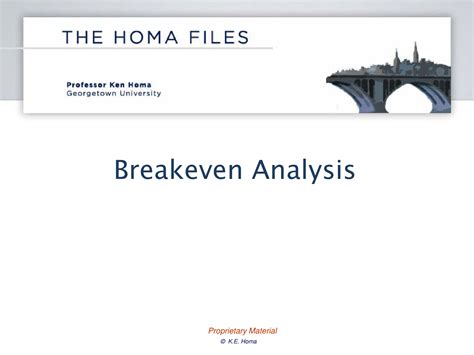 Break Even Analysis Examples To Download