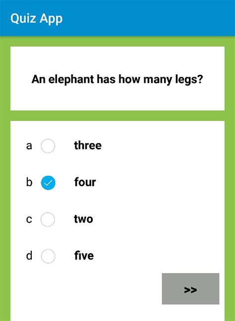 Creating A Quiz Android App