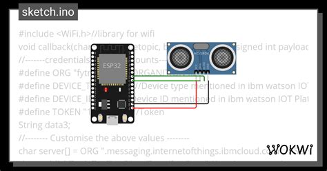 Ulrasonic Wokwi ESP STM Arduino Simulator