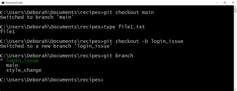 git branching commands explained with examples