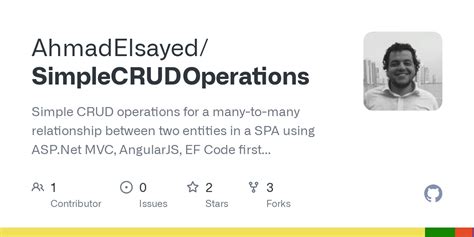 GitHub AhmadElsayed SimpleCRUDOperations Simple CRUD Operations For
