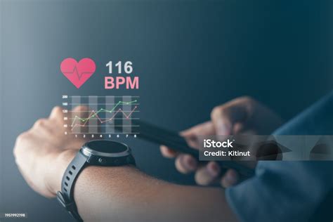 Man Excercise And Using Smartwatch To Monitoring And Tracking Health And Heart Rate By