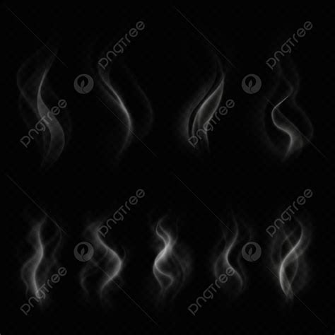 연기 구름 벡터