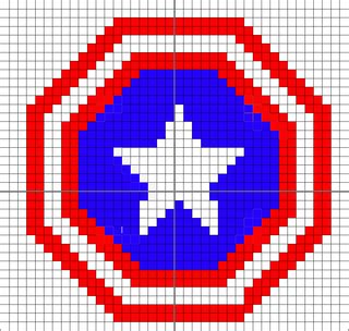 Ravelry Captain Americas Shield Shield Of America Pattern By Iam MAN