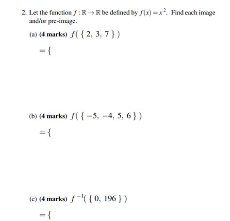 Solved Let The Function F RR Be Defined By F X X Find Chegg