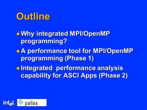 Integrated Mpiopenmp Performance Analysis Ppt Download