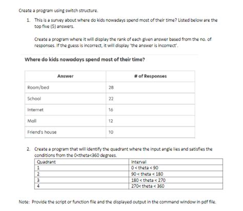 Solved Create A Program Using Switch Structure This Is A Chegg