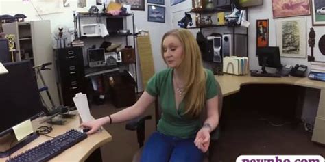 Blonde Babe Fucked By Nasty Pawn Keeper