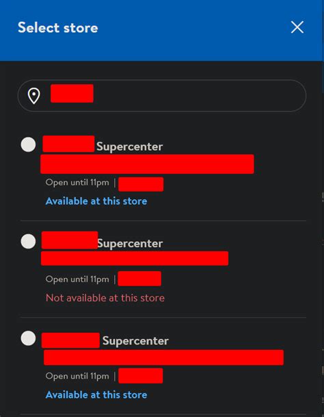 Broken Website Cant See Radio Button Selection In Store Selector