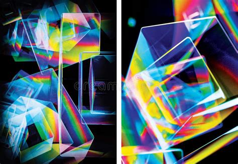 Translucent Iridescent 3d Cubes Background Stock Illustration Illustration Of Forms Abstract