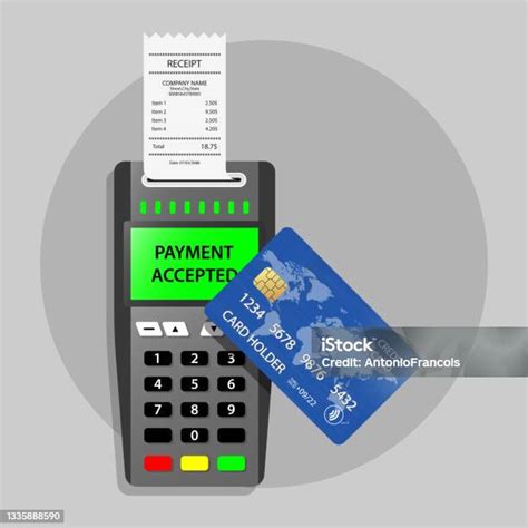결제 단말기 결제 허용 Pos 결제 허용 거래 영수증 성공적인 비접촉식 결제 Nfc 온라인 뱅킹 신용 카드 Brand Name