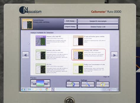 Nexcelom Bioscience Cellometer Auto 2000 Cell Profiler Automated Cell